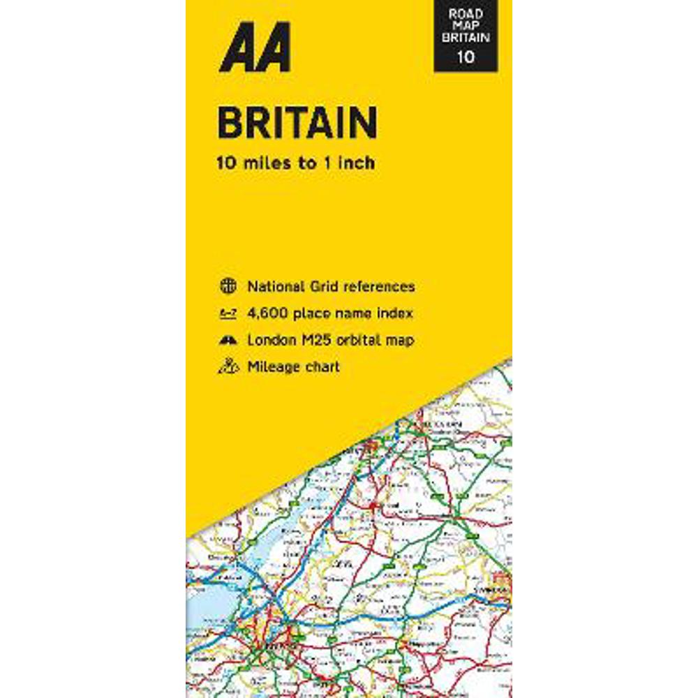 AA Road Map Britain | Jarrolds, Norwich