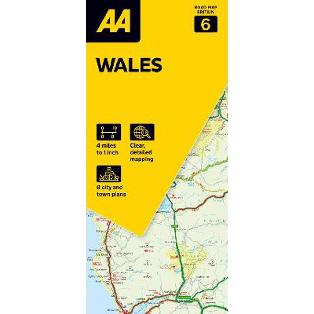 AA Road Map Wales | Jarrolds, Norwich