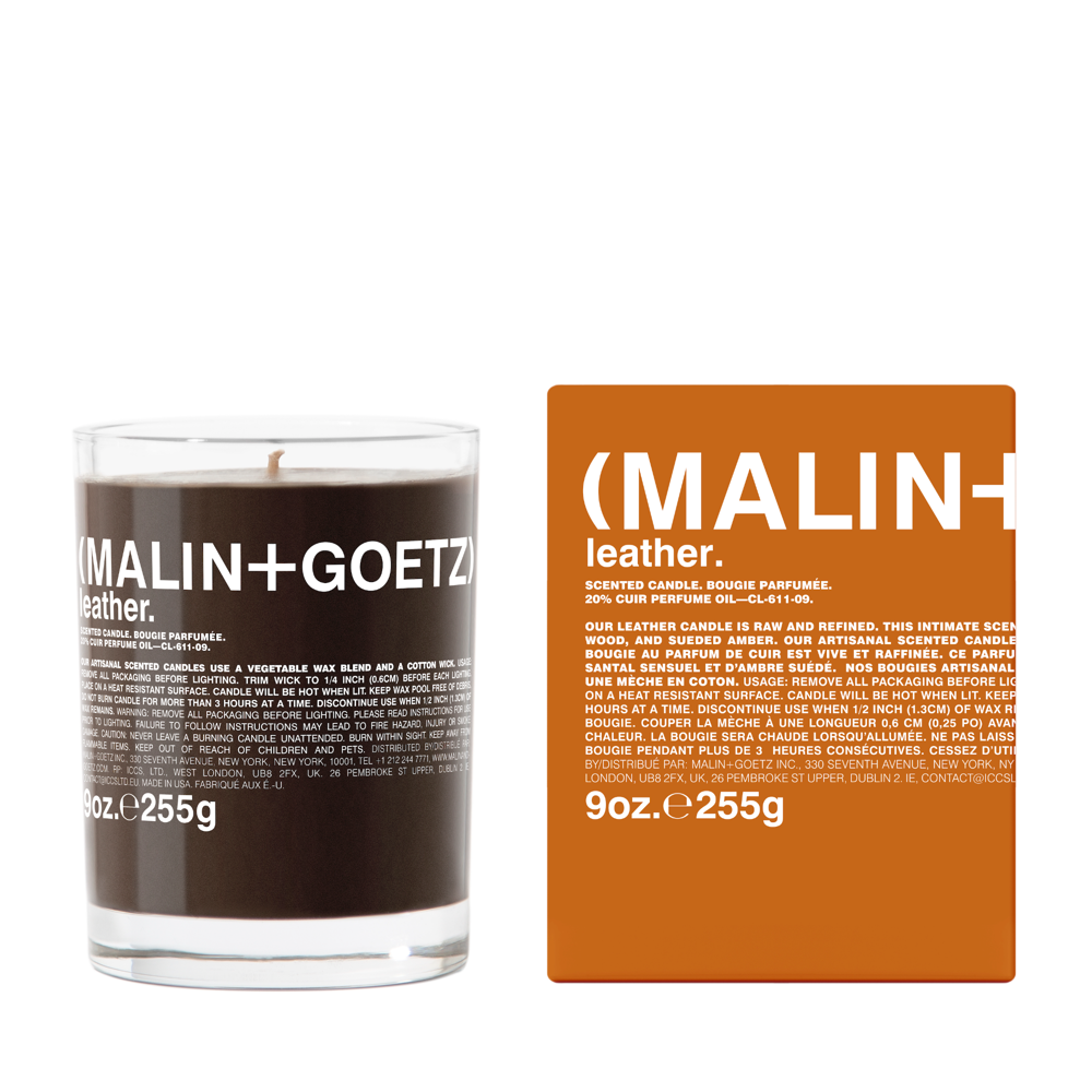 (Malin+Goetz) Leather Candle 255g | Jarrolds, Norwich
