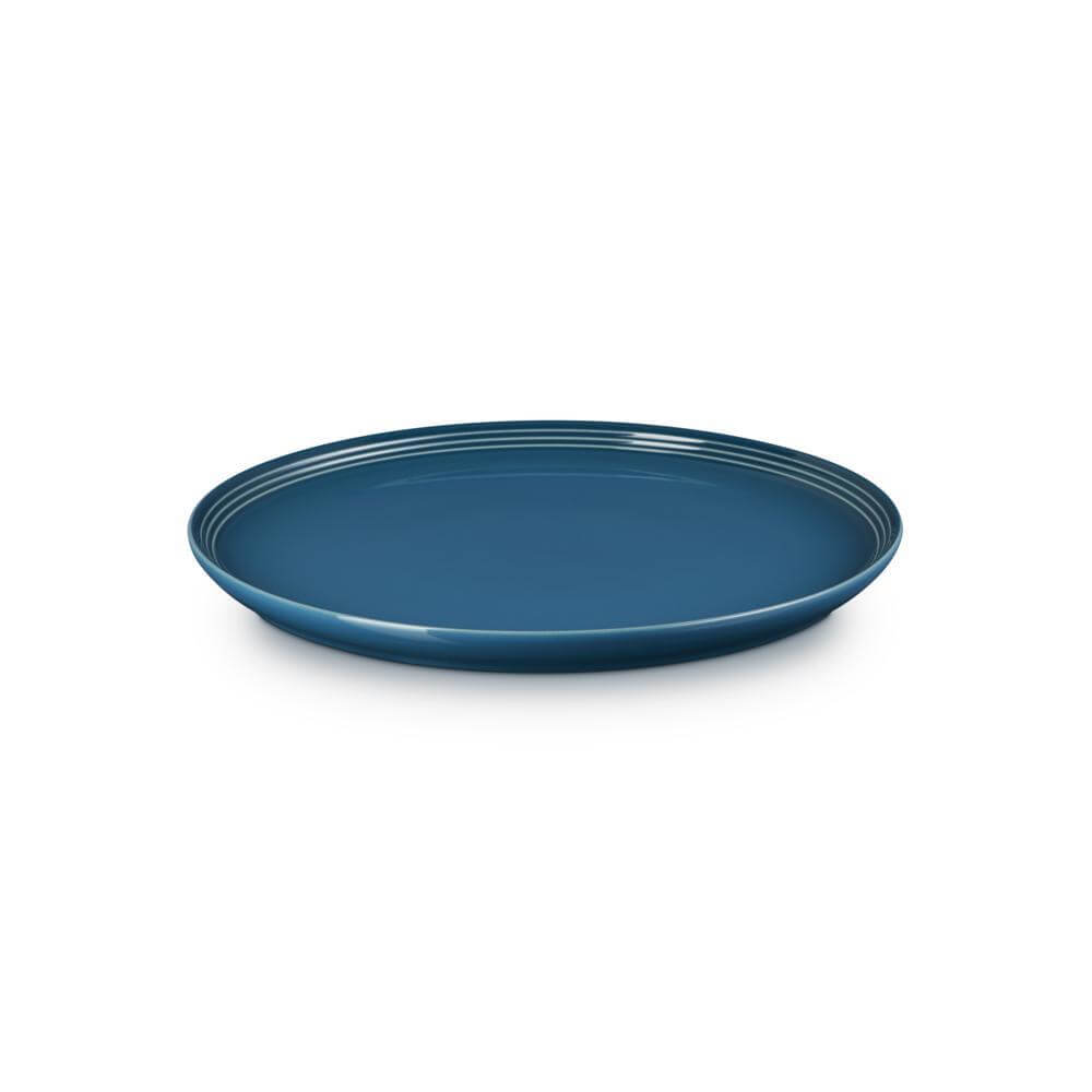 Le Creuset Stoneware Deep Teal Coupe Dinner Plate 27cm | Jarrolds, Norwich