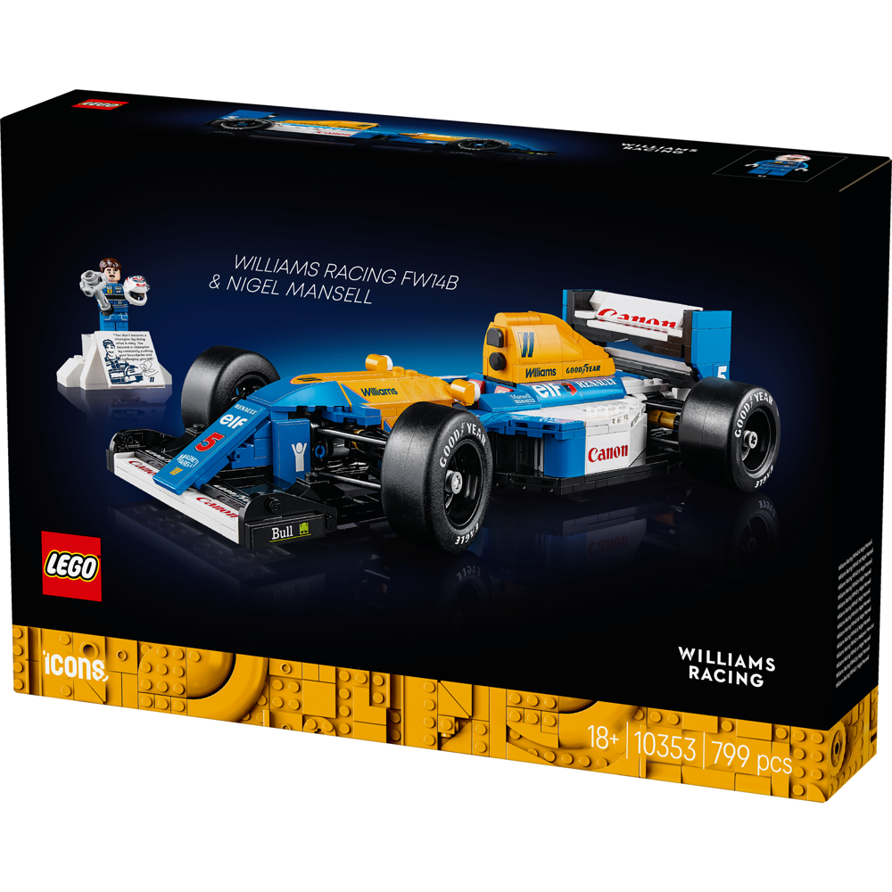 LEGO® Icons Williams Racing FW14B & Nigel Mansell 10353 | Jarrolds, Norwich
