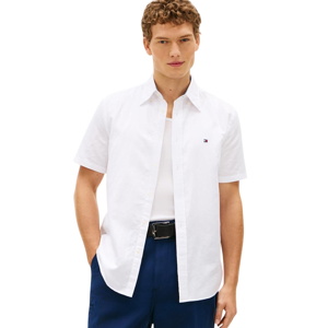 Tommy Hilfiger Regular Fit Linen Blend Short Sleeve Shirt | Jarrolds ...