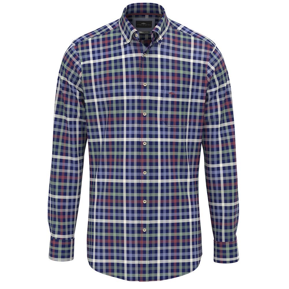 Fynch-Hatton Colourful Poplin Check Shirt | Jarrolds, Norwich