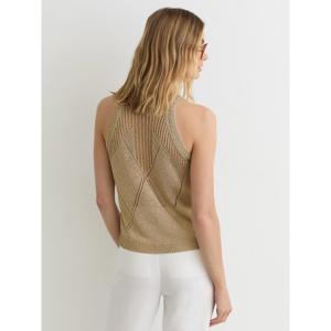 REISS Maia Textured-Knit Metallic Vest | Jarrolds, Norwich