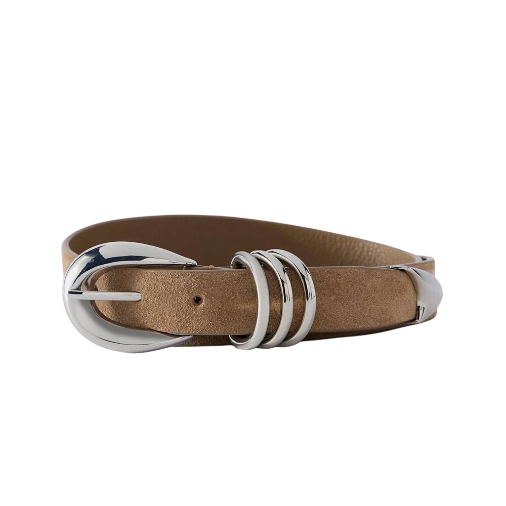 Mint Velvet Tan Suede Slim Belt | Jarrolds, Norwich