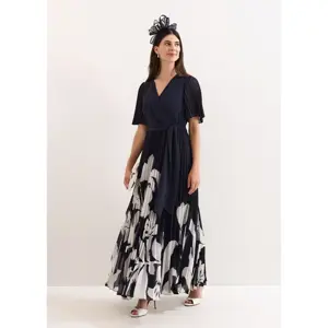 Phase Eight Abgail Navy Wrap Dress | Jarrolds, Norwich