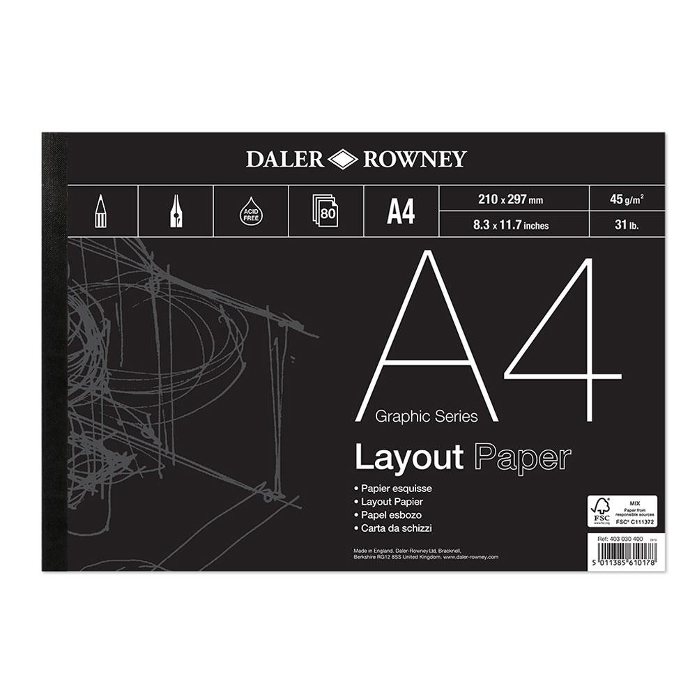 Daler Rowney A Series Layout Pad A2, A3 and A4