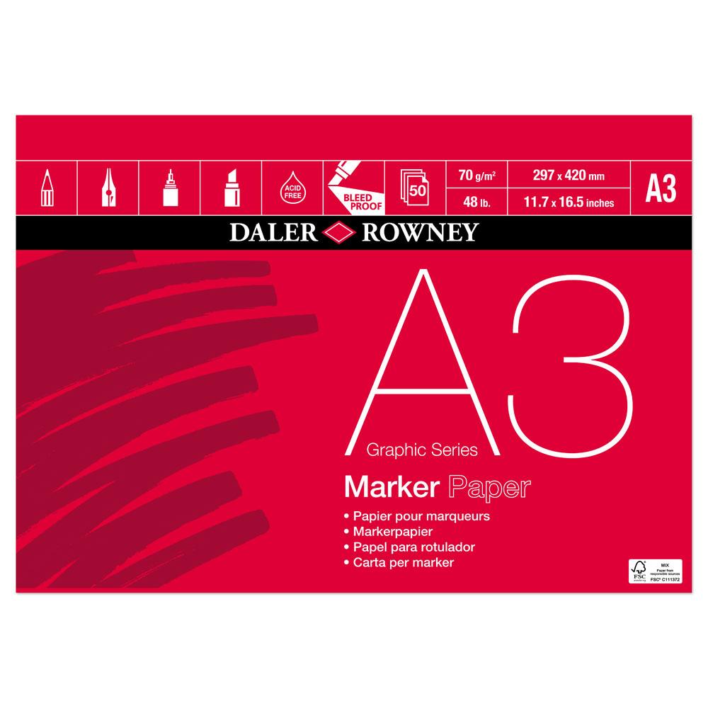 Daler Rowney A Series Marker Pad A2, A3 and A4
