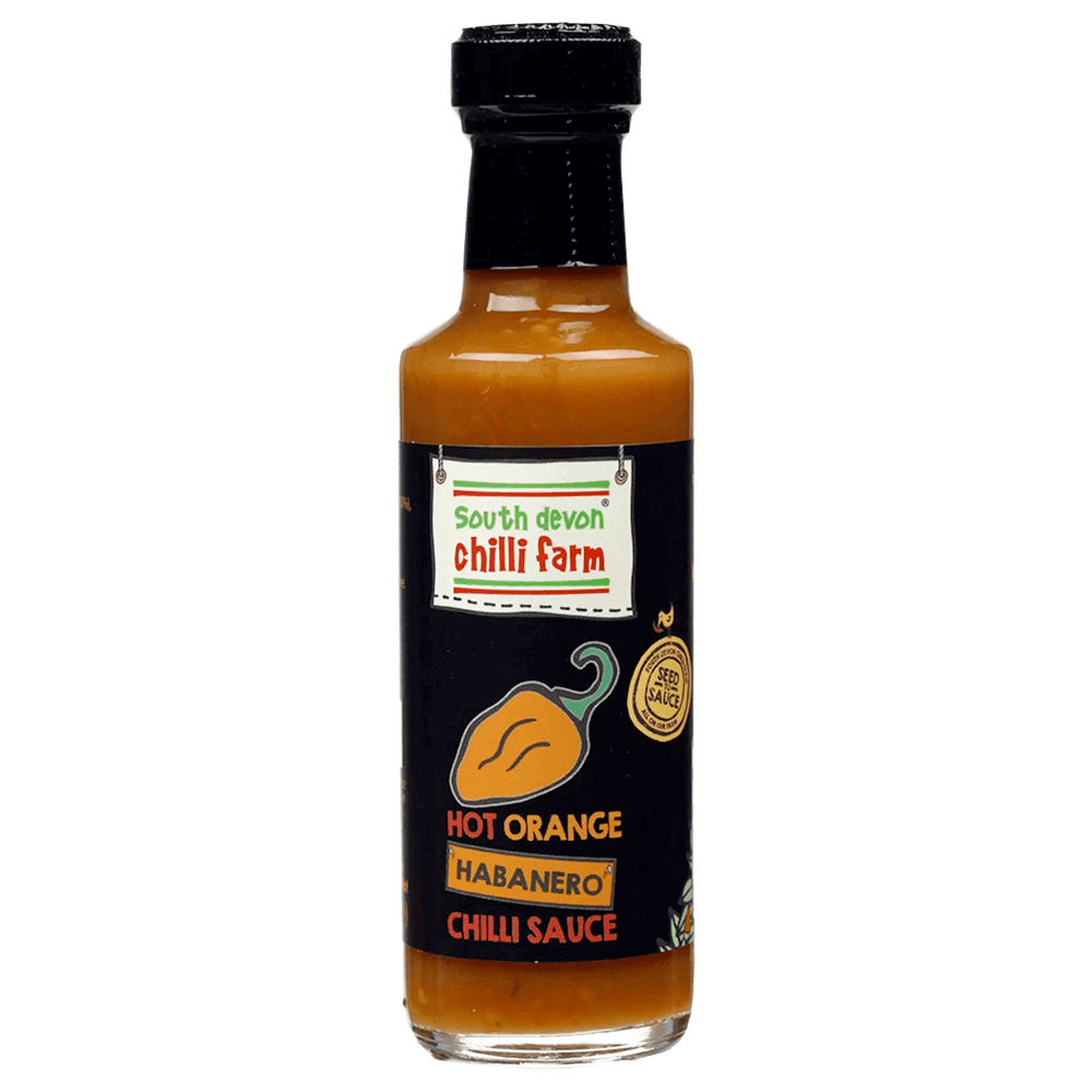 South Devon Chilli Farm Hot Orange Habanero Sauce 100ml | Jarrolds, Norwich