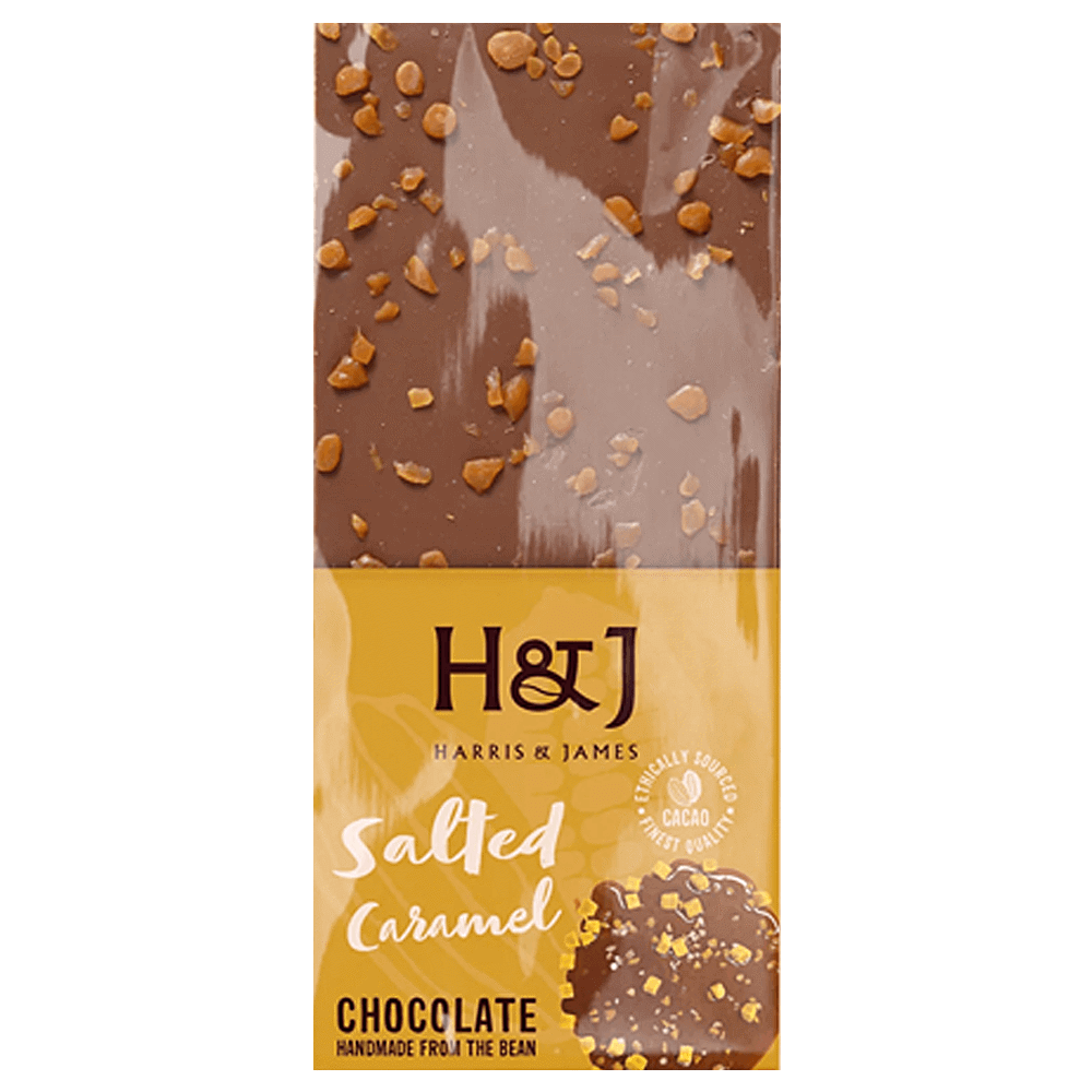 Harris and James Salted Caramel Chocolate Bar 100g