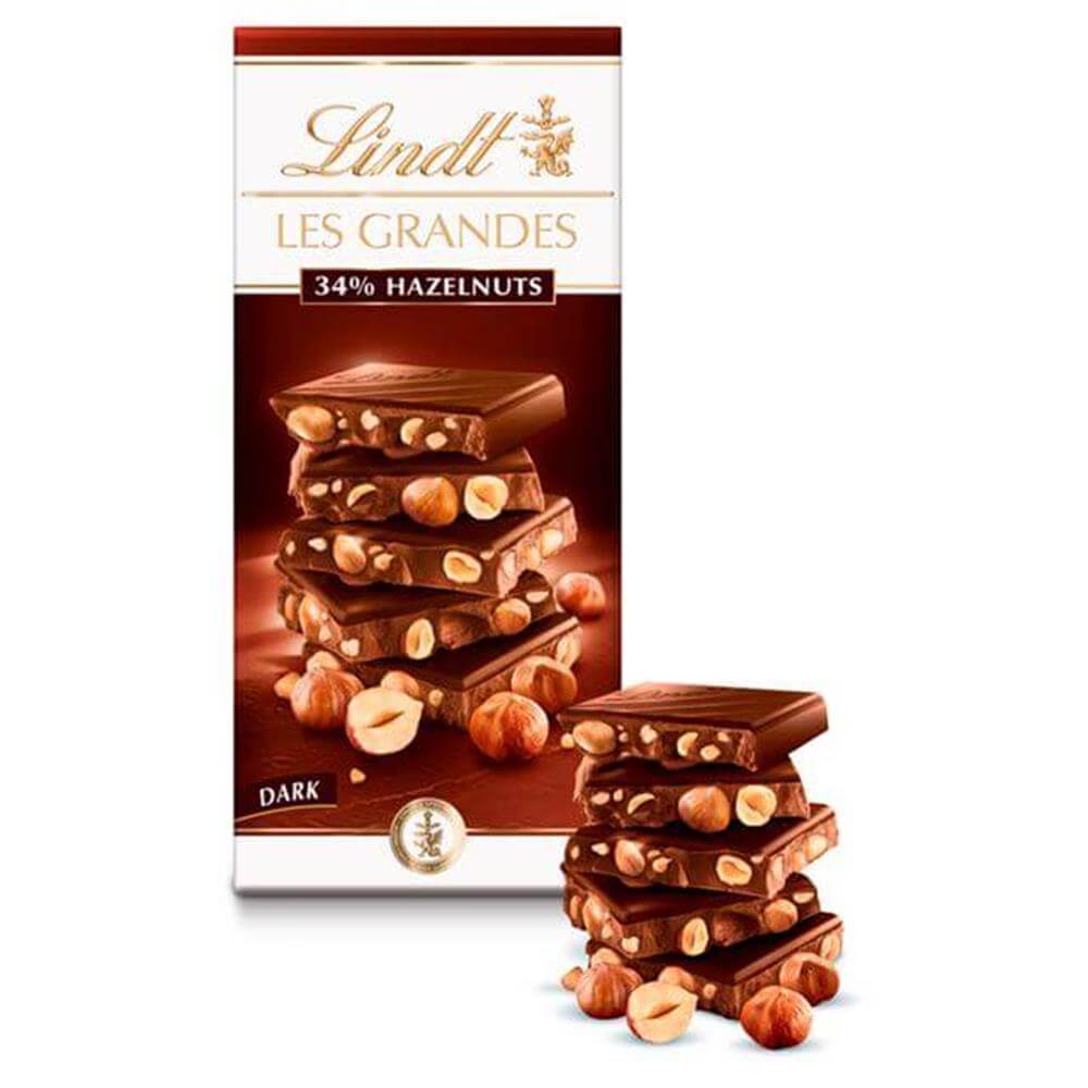 Lindt LES GRANDES Dark Hazelnut Bar 150g | Jarrolds, Norwich