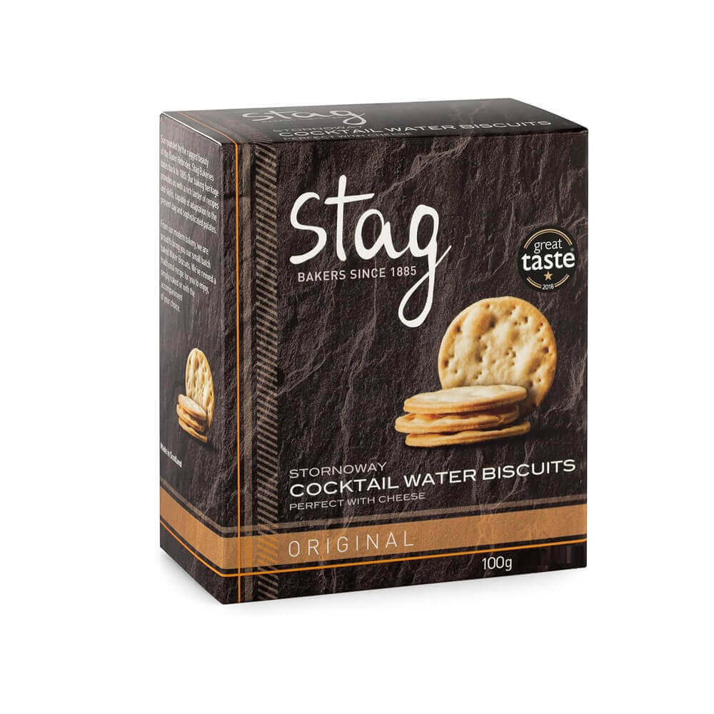 Stag Stornoway Cocktail Water Biscuits 100g | Jarrolds, Norwich