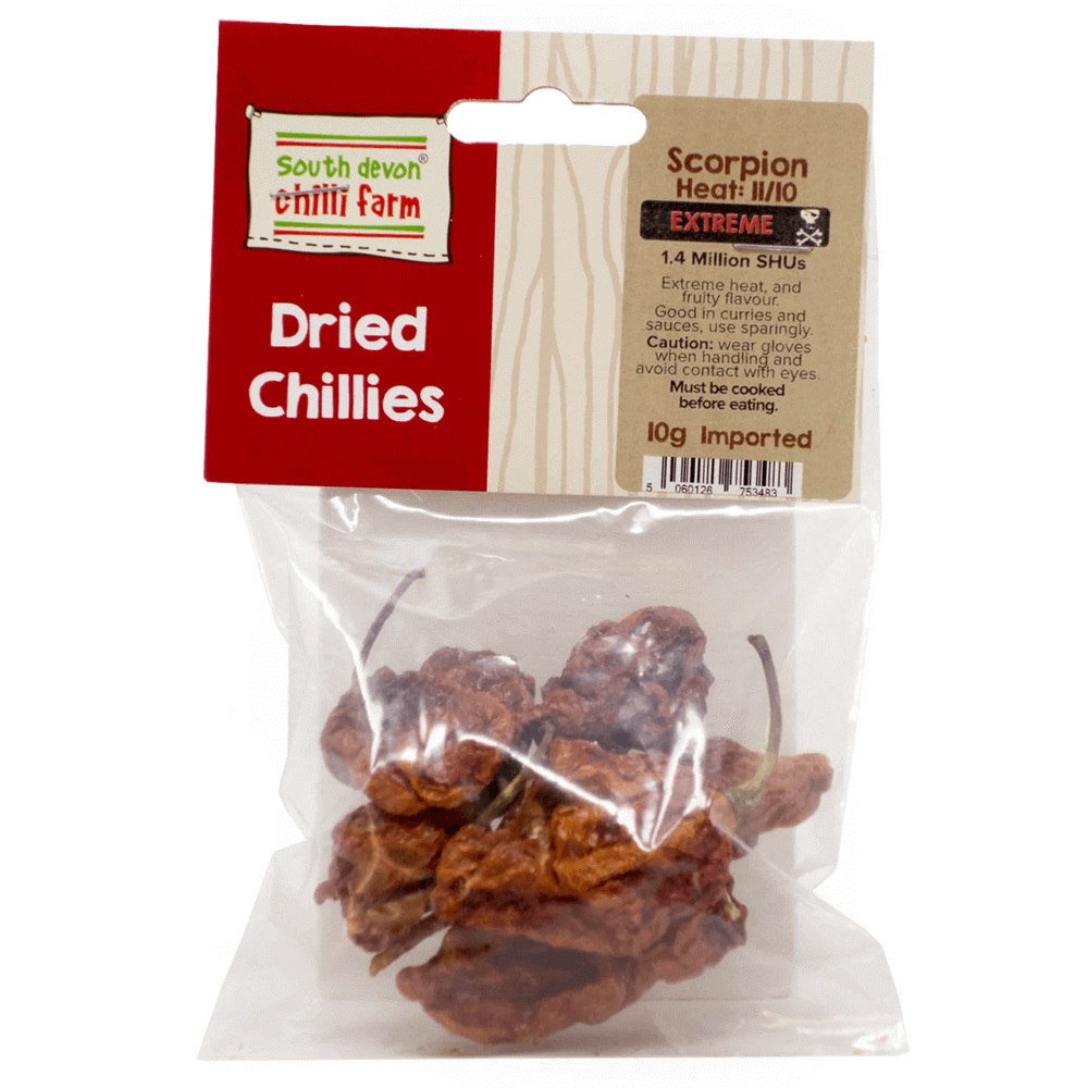 South Devon Chilli Farm Scorpion Whole Dried Chilli 10g