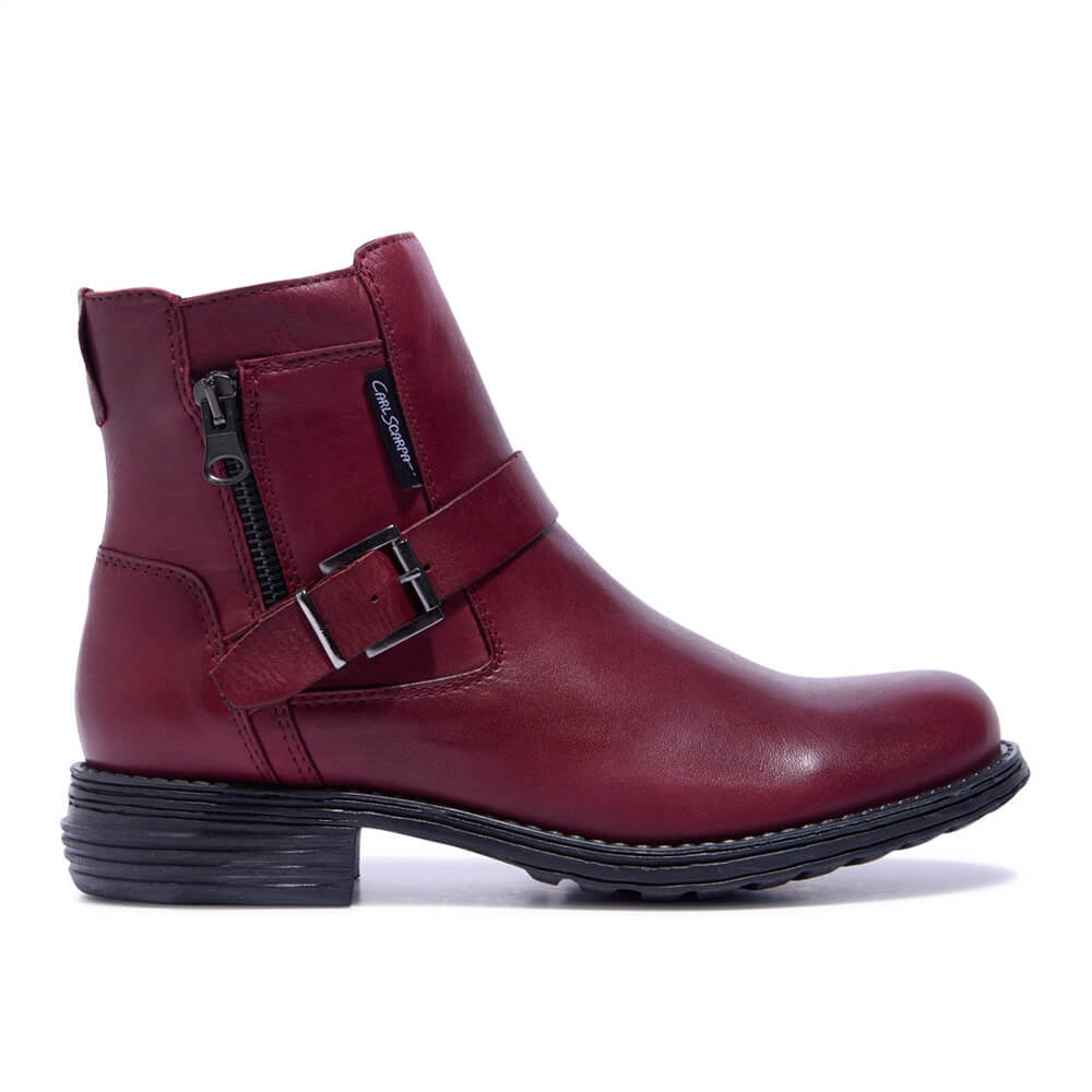 Carl Scarpa Sumaya Bordo Leather Ankle Boots | Jarrolds, Norwich