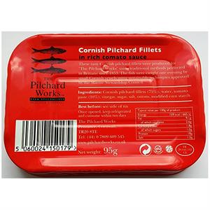 Cornish Pilchard Fillets in a Rich Tomato Sauce 100g | Jarrolds, Norwich