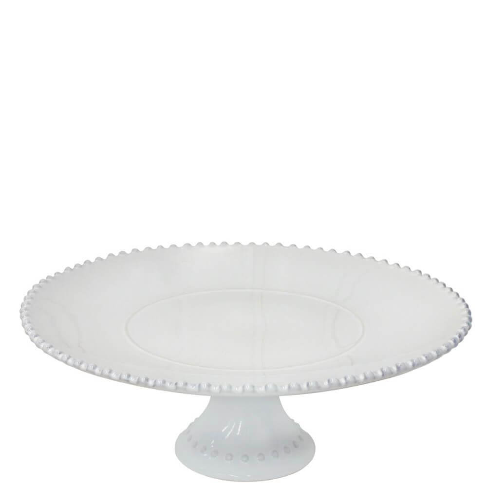 Costa Nova Pearl White Footed Plate | Jarrolds, Norwich
