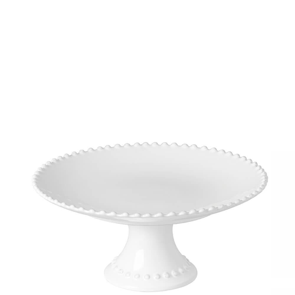 Costa Nova Pearl White Footed Plate 28cm | Jarrolds, Norwich