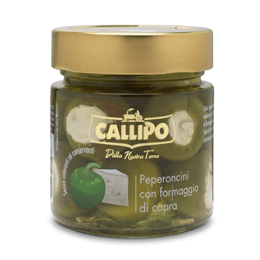 Callipo Green Peppers & Goats Cheese 240g | Jarrolds, Norwich