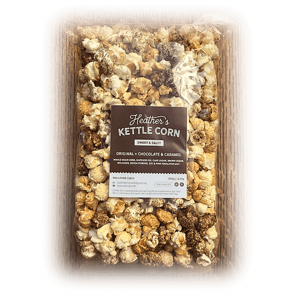 Heather's Kettle Corn Sweet & Salty Original + Chocolate & Caramel ...