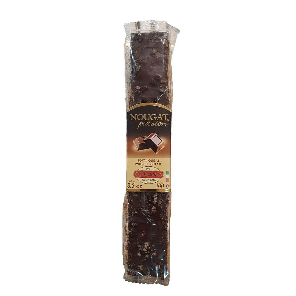 Quaranta Soft Nougat Bar With Dark Chocolate 100g | Jarrolds, Norwich