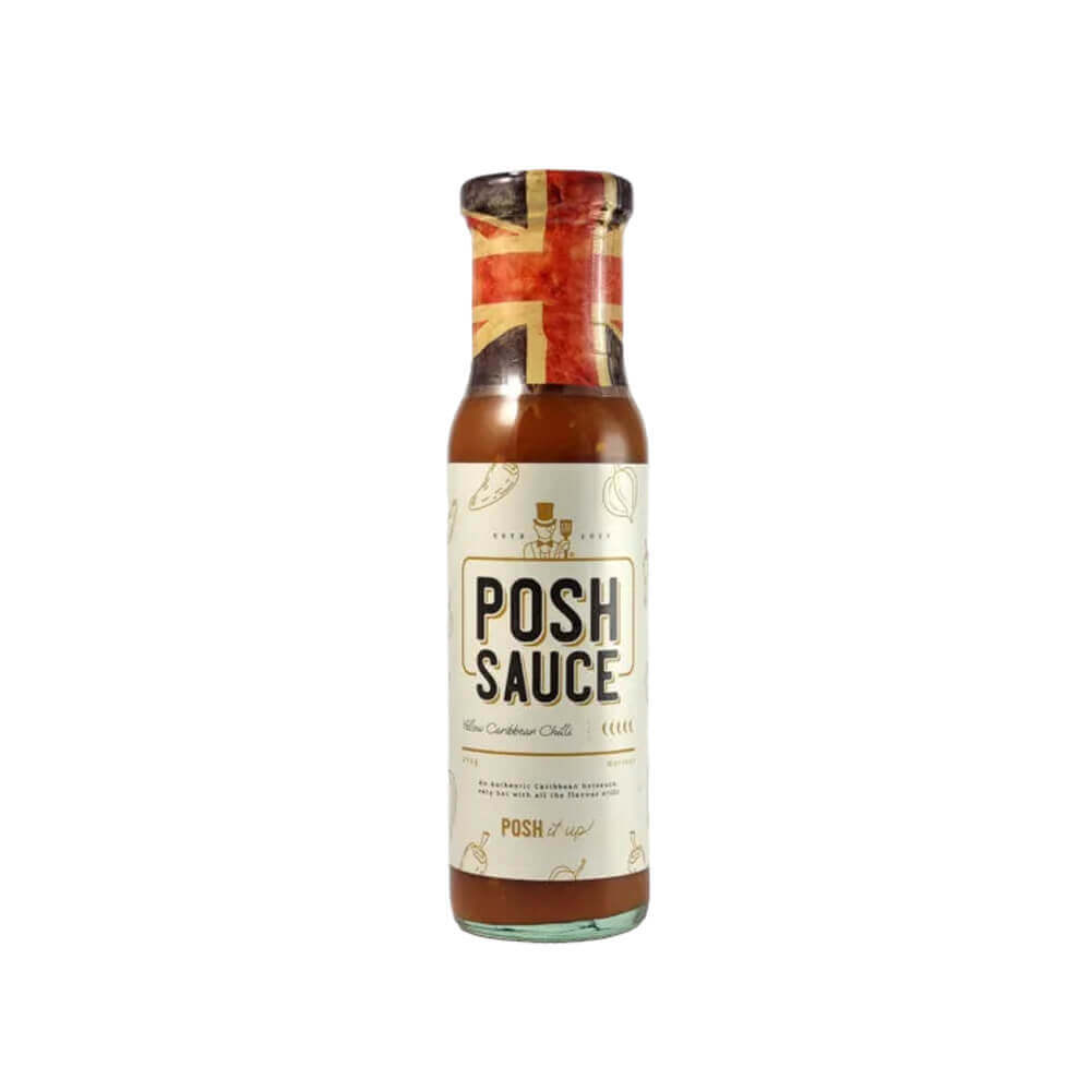 Posh Sauce Yellow Caribbean Chilli Sauce 250g | Jarrolds, Norwich