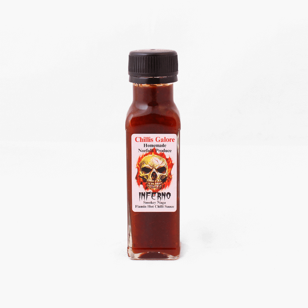 Chillis Galore Inferno Smokey Naga Flamin Hot Chilli Sauce 110ml Bottle ...