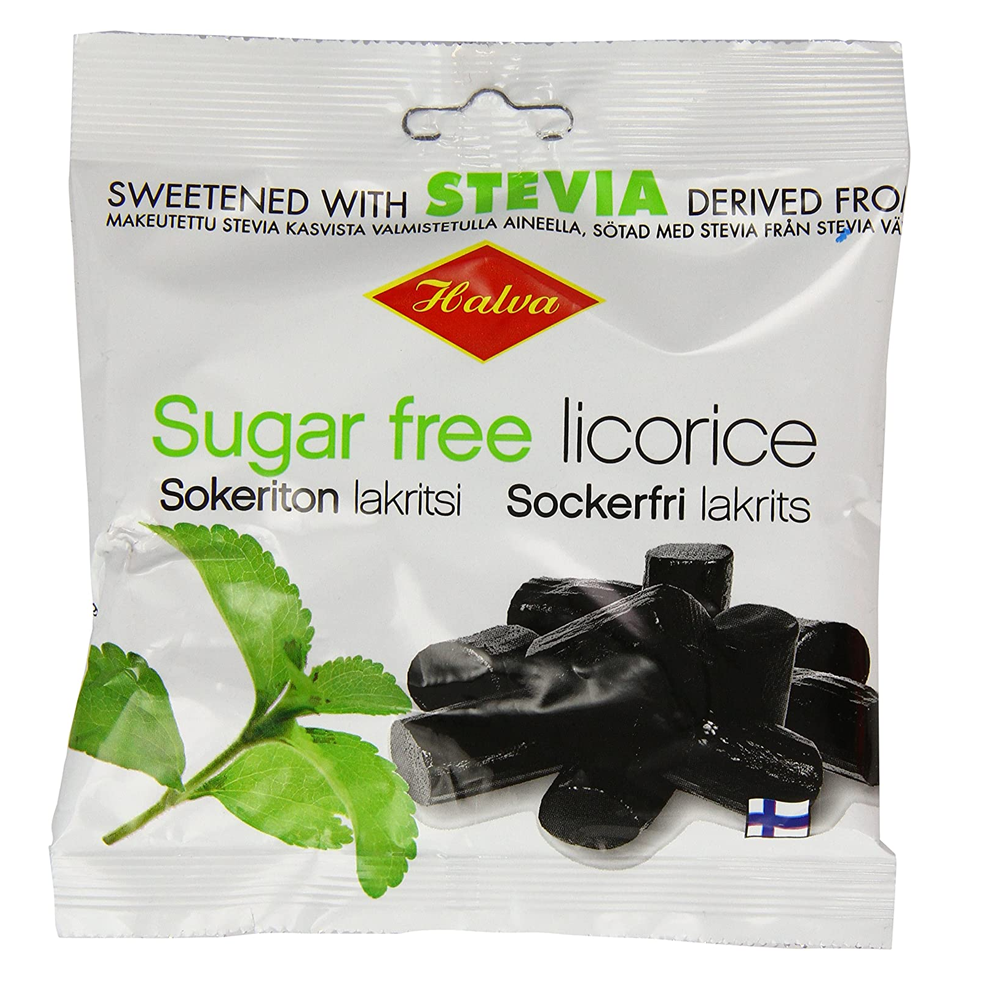Halva Sugar Free Stevia Traditional Licorice 90g | Jarrolds, Norwich