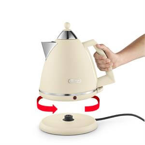 DeLonghi Argento Flora Cream Kettle | Jarrolds, Norwich