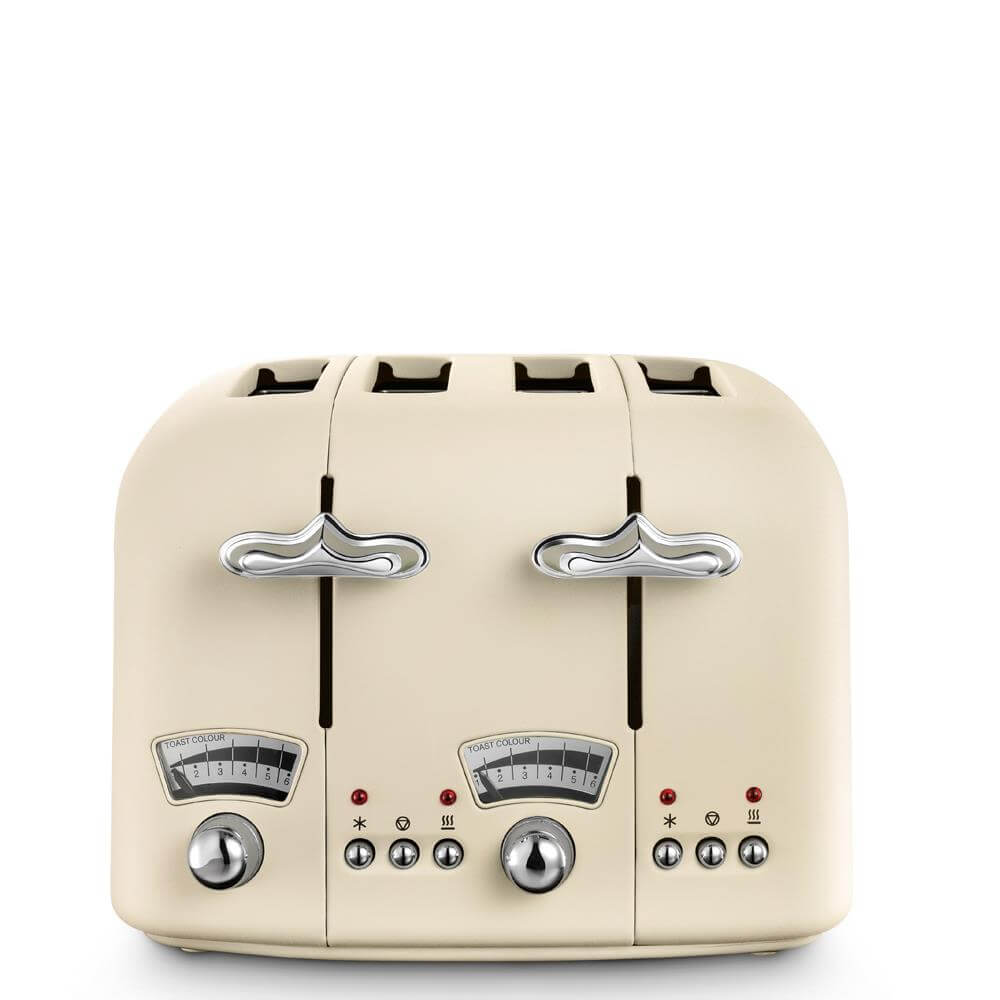 DeLonghi Argento Flora Cream 4 Slice Toaster | Jarrolds, Norwich