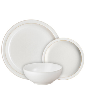 Denby Cotton White 12 Piece Tableware Set | Jarrolds, Norwich