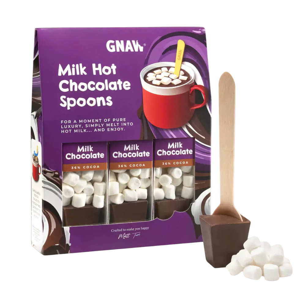 GNAW Milk Hot Chocolate Spoon Gift Set 3 Spoons | Jarrolds, Norwich