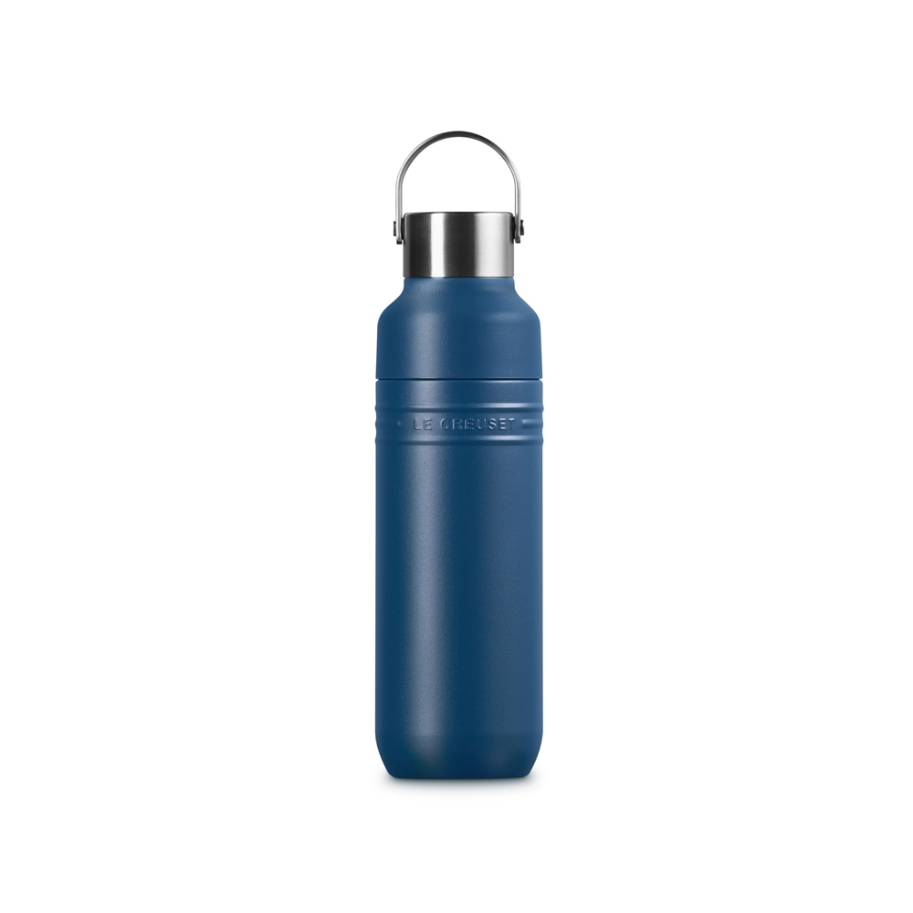 Le Creuset On The Go Deep Teal Insulated Water Bottle 500ml | Jarrolds ...