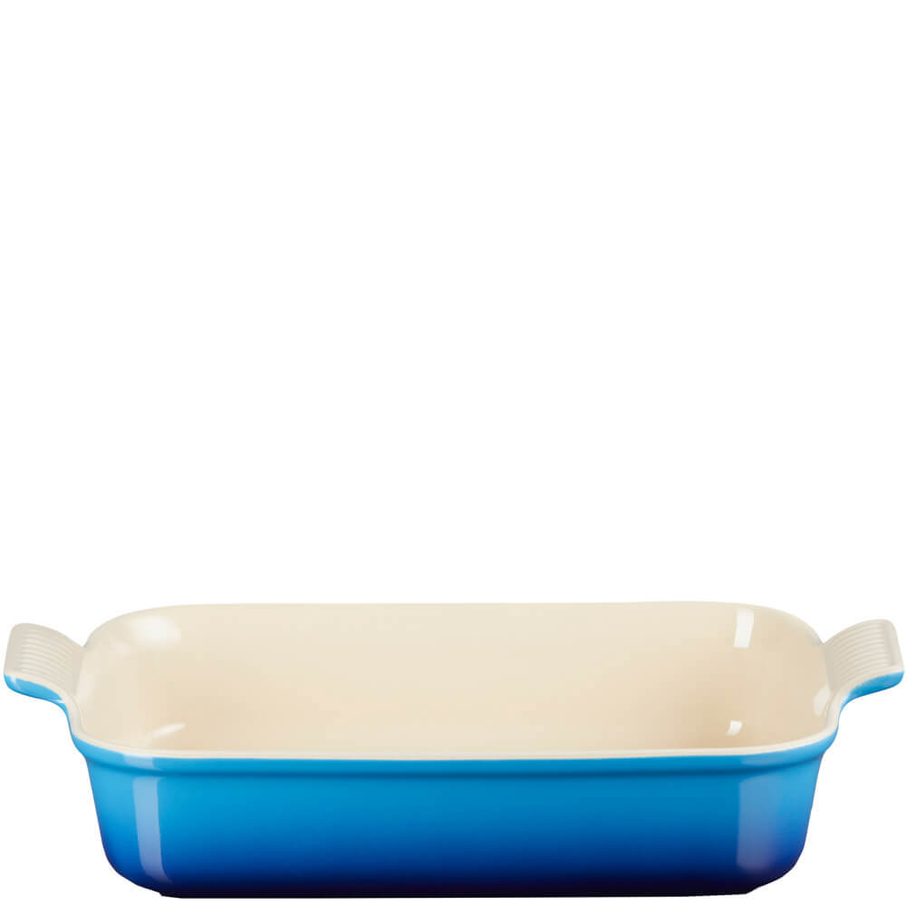 Le Creuset Azure Stoneware Heritage Rectangular Dish 32cm | Jarrolds ...