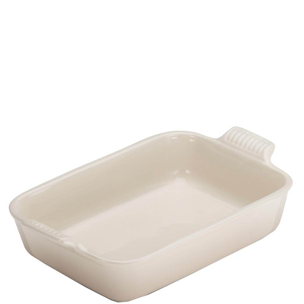 Le Creuset Meringue Stoneware Deep Rectangular 26cm Dish | Jarrolds ...