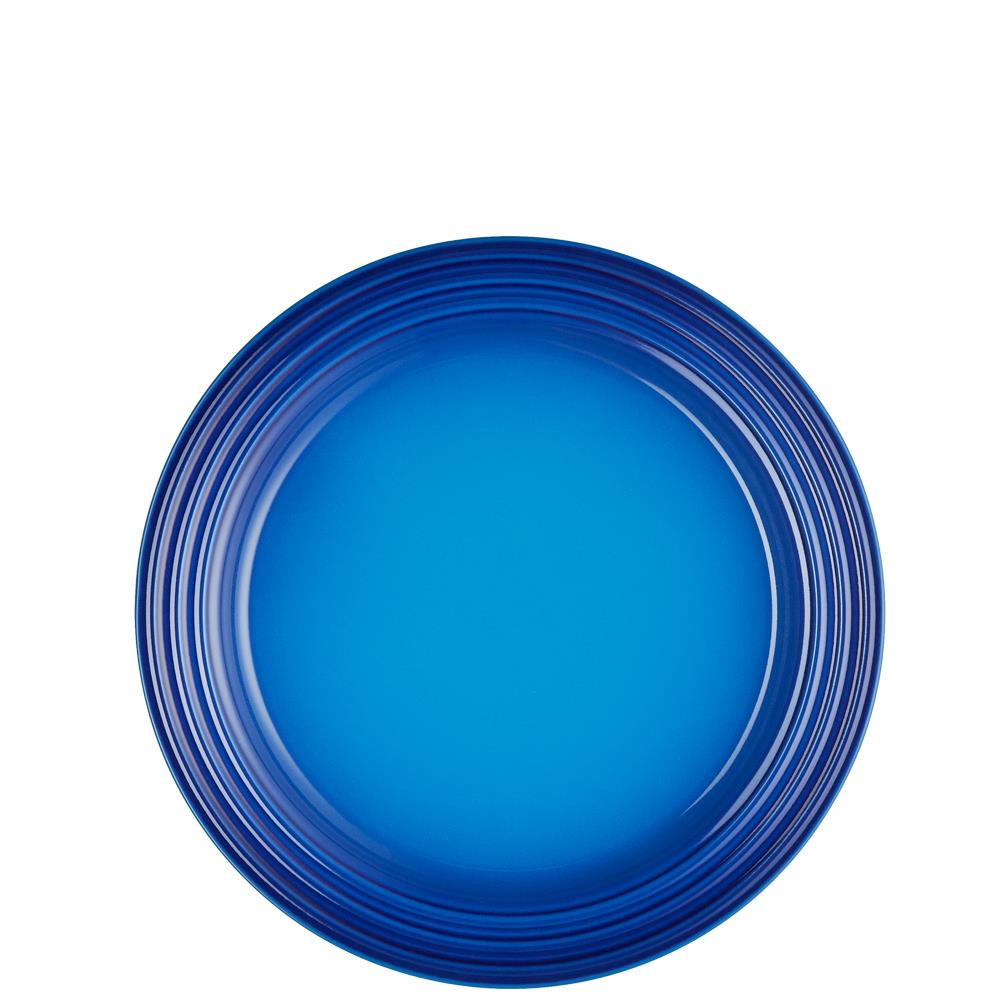Le Creuset Azure Stoneware Side Plate 22cm | Jarrolds, Norwich