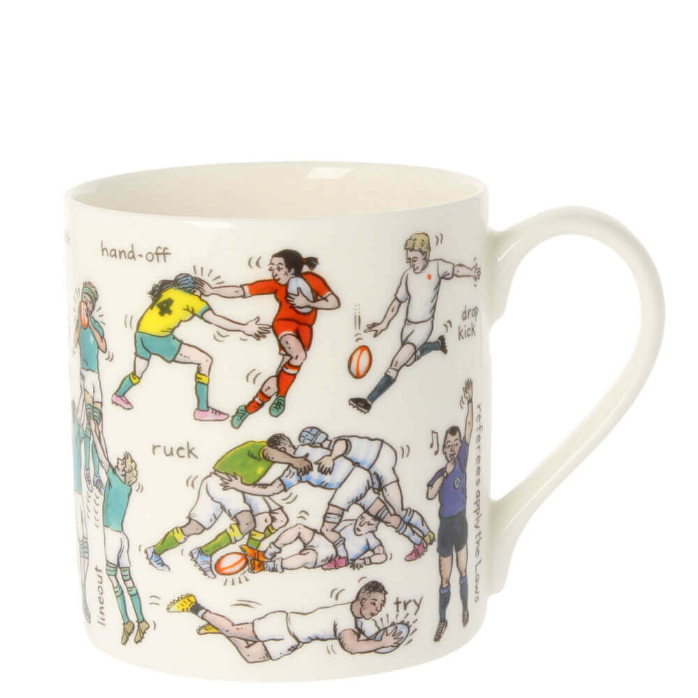 Picturemaps The Art of Rugby Mug 350ml | Jarrolds, Norwich