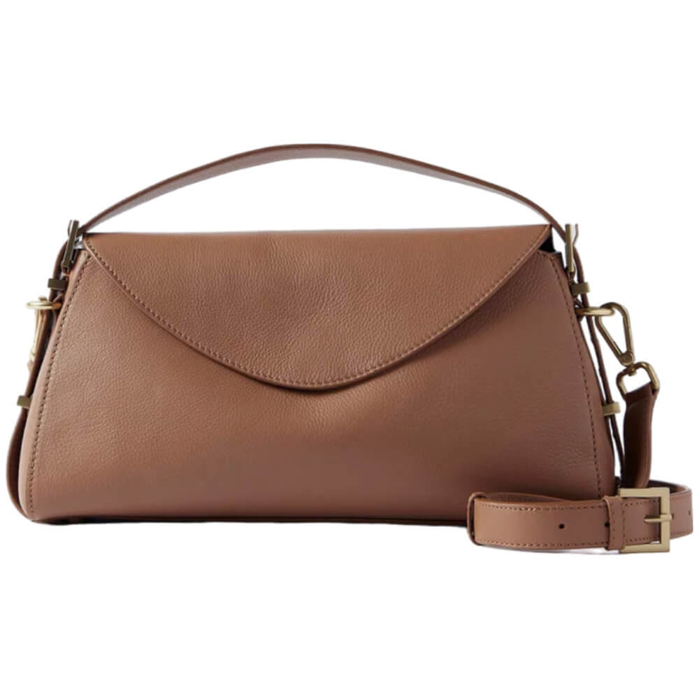 Mint Velvet Tan Leather Shoulder Bag | Jarrolds, Norwich