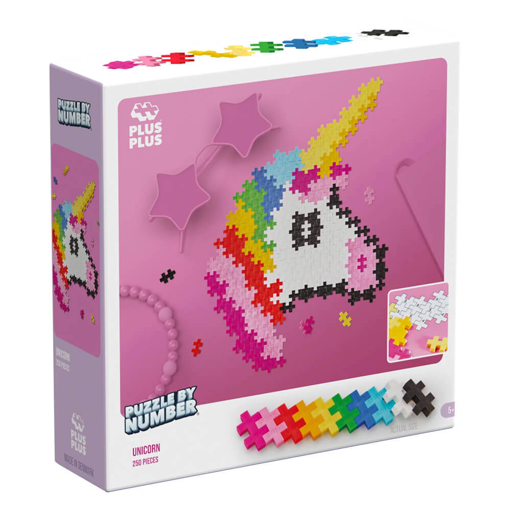 Plus Plus Puzzle By Number – Unicorn | Jarrolds, Norwich