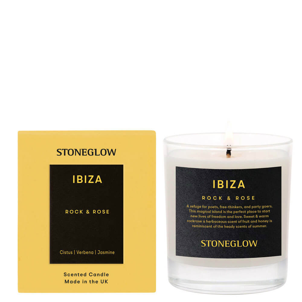 Stoneglow The Explorer Ibiza Rock & Rose Scented Candle | Jarrolds, Norwich