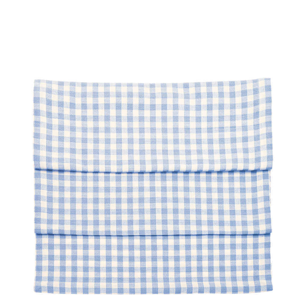 Walton & Co Blue Gingham Table Runner | Jarrolds, Norwich