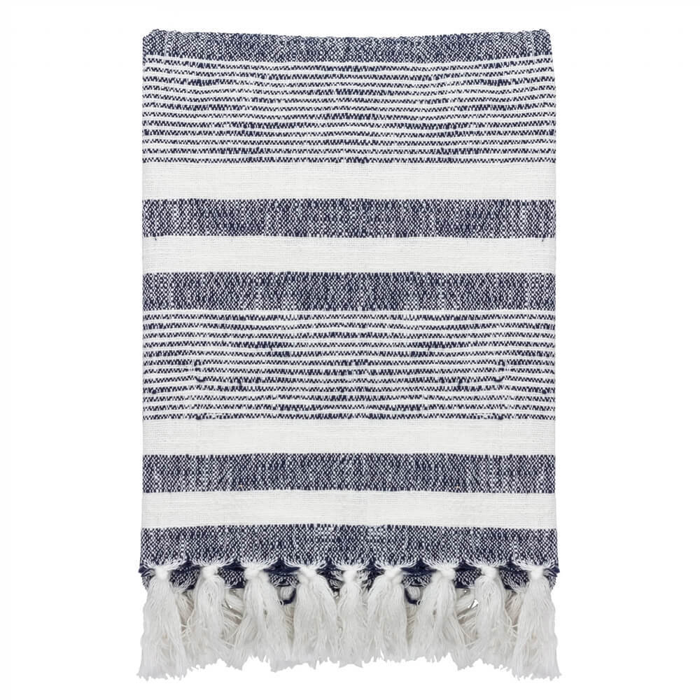 Yard Neela Stripe Fringed Throw | Jarrolds, Norwich