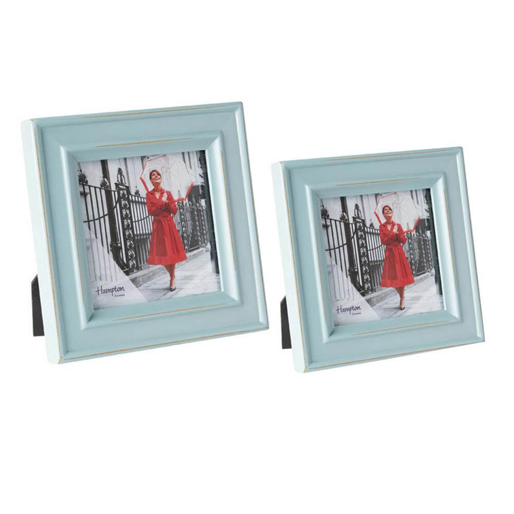 Hampton Frames Paloma Blue Distressed Wood Frame