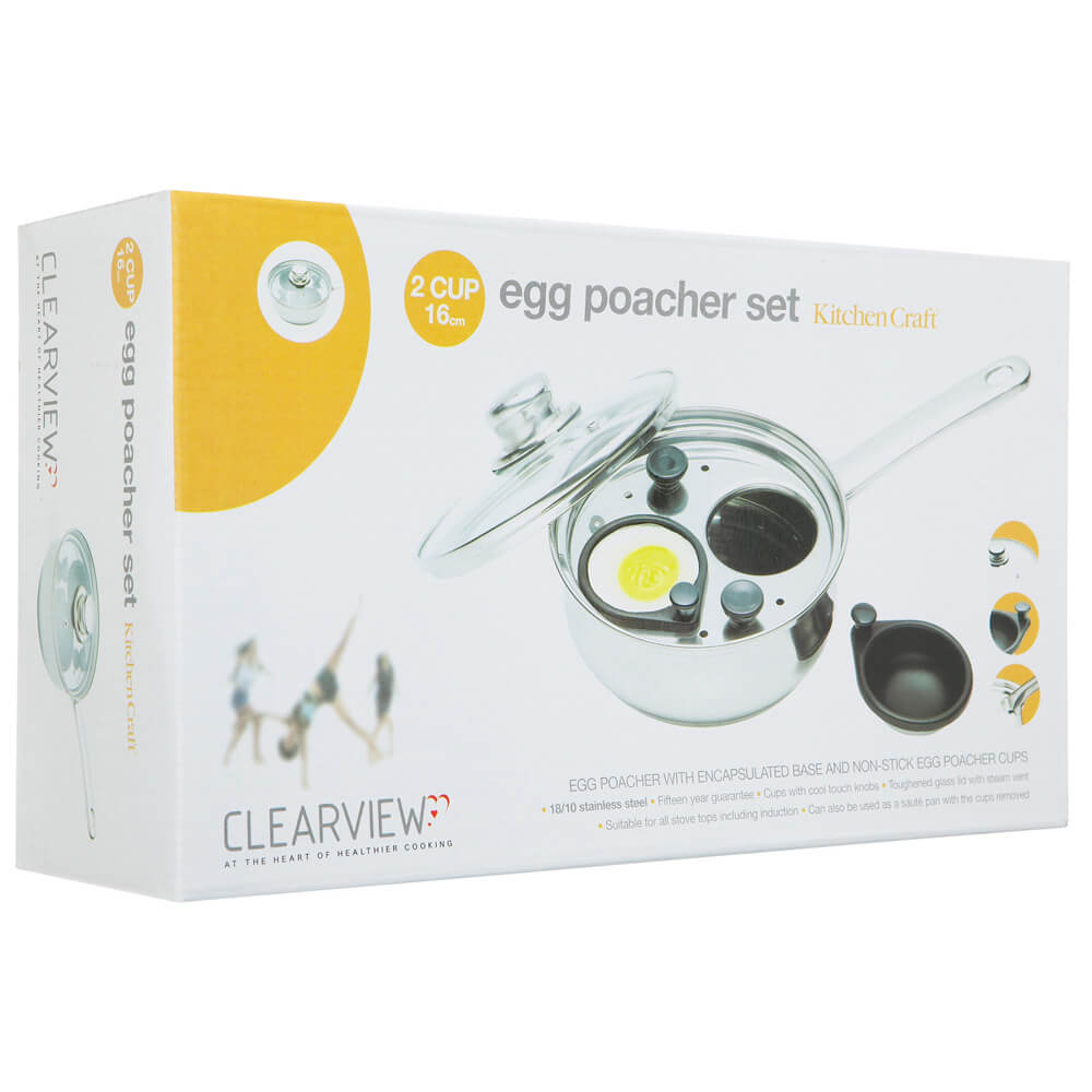 Kitchen Craft Stainless Steel 2 Hole Egg Poacher