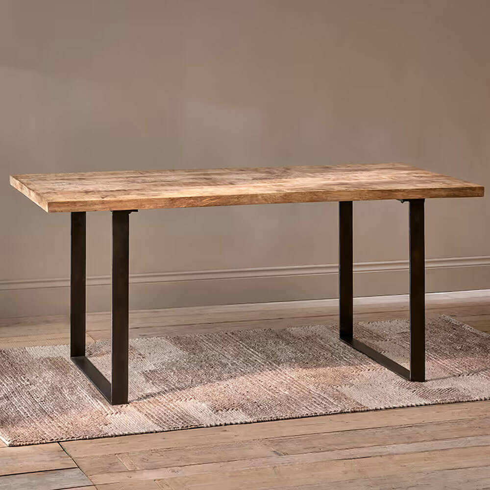 Nkuku FIA Natural Mango Wood Dining Table | Jarrolds, Norwich