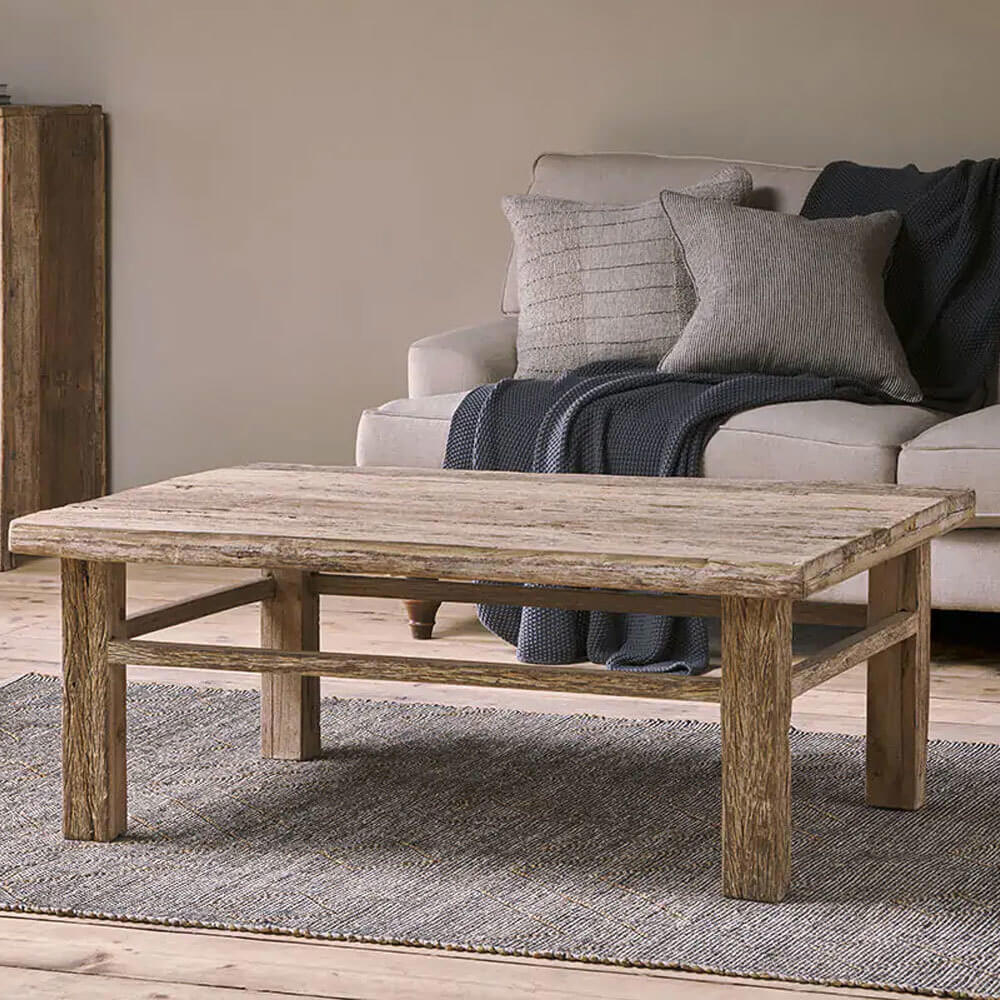 Nkuku IBO Reclaimed Wooden Coffee Table | Jarrolds, Norwich