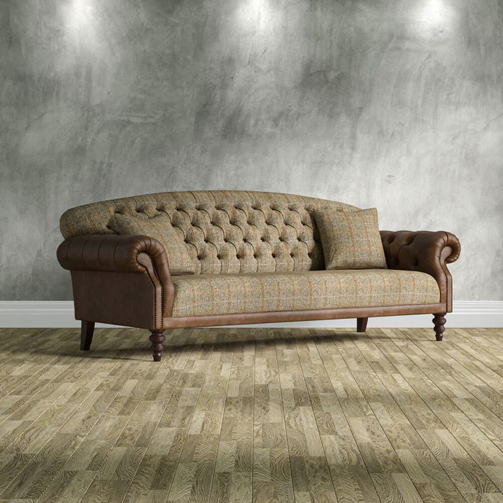 Arbroath Grand Sofa Hide and Fabric | Jarrolds, Norwich
