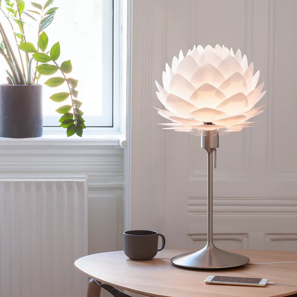 Coffee Table Light Stand Globen Lighting Rib 8 Table Lamp Base Brushed