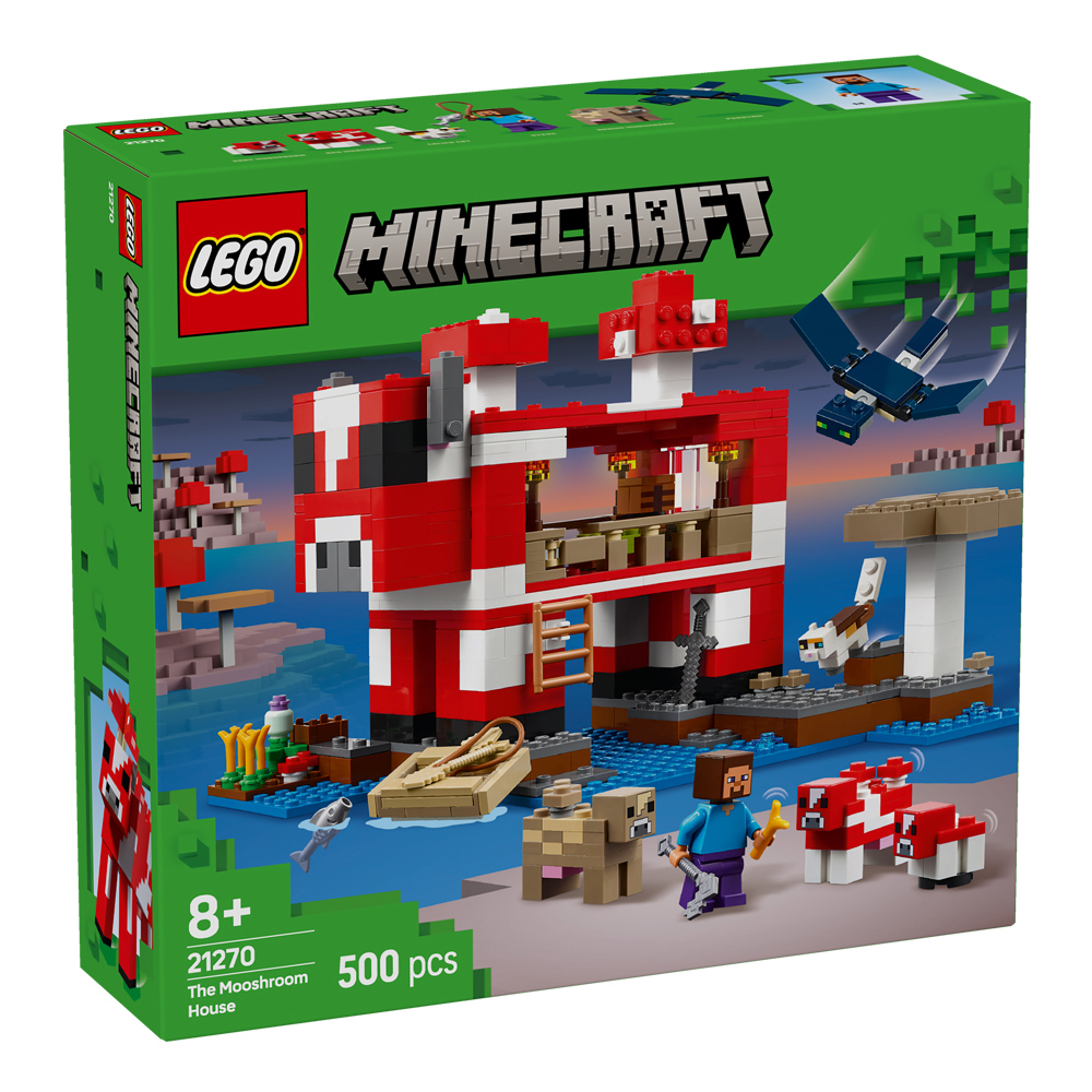Lego Minecraft The Mooshroom House 21270 | Jarrolds, Norwich