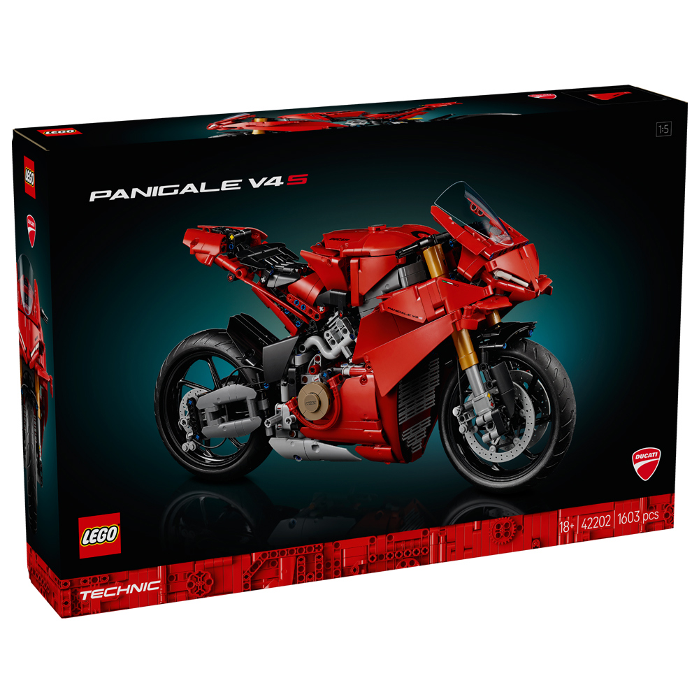 Lego Technic Ducati Panigale V4 S Motorcycle 42202 | Jarrolds, Norwich